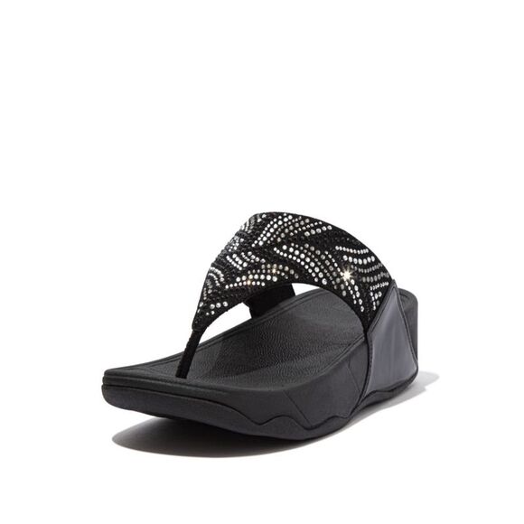 Fitflop | Shoes | Nwt Fit Flop Womens Black Platform Lulu Toe Wedge ...